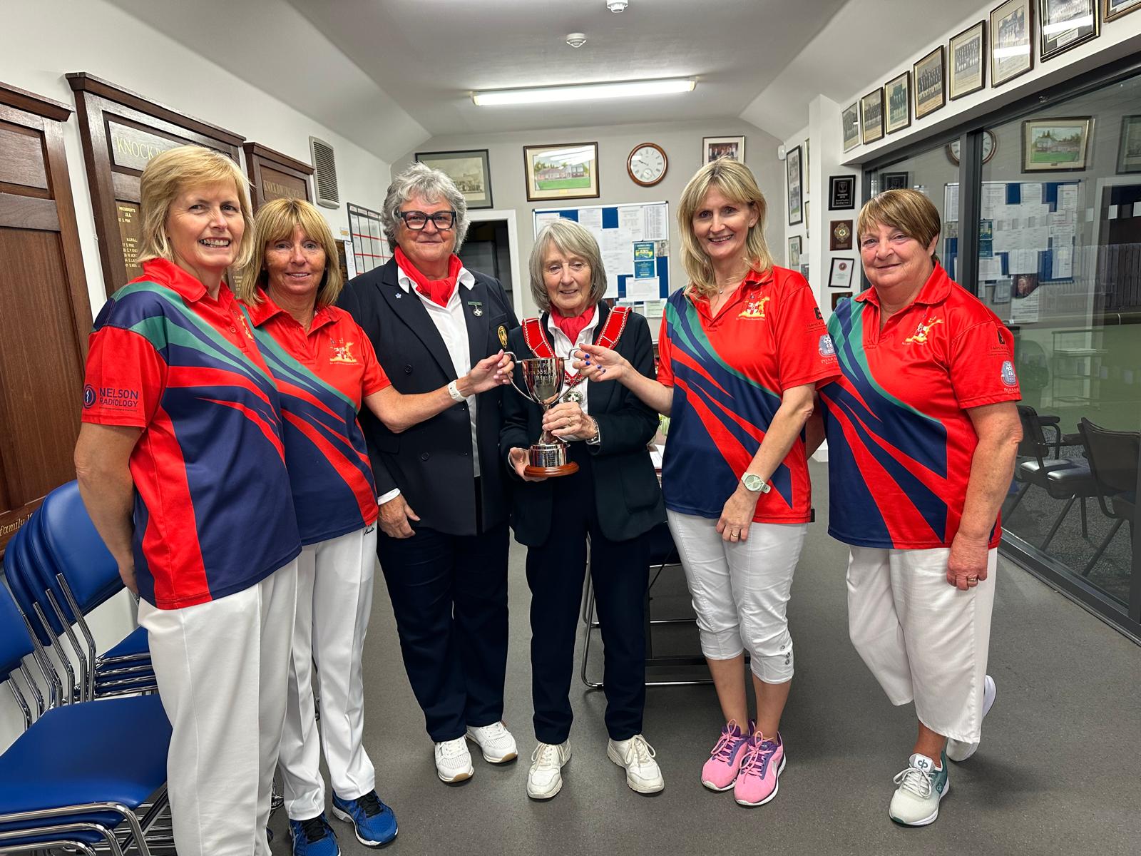 NIWPGL President Nan McBride MBE (CI - Knock) and NIWPGL Vice President ...