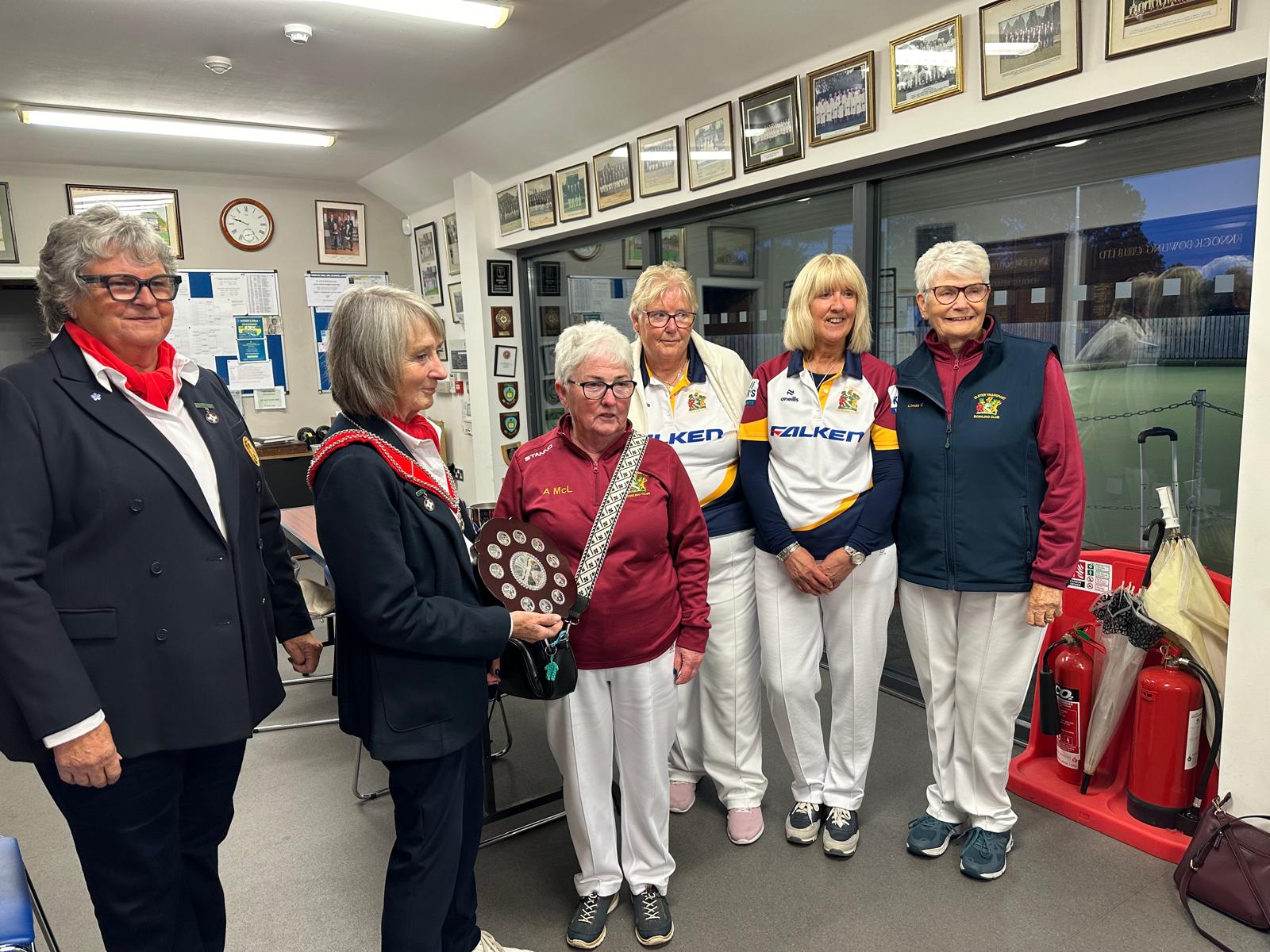 NIWPGL President Nan McBride MBE (CI - Knock) and NIWPGL Vice President ...