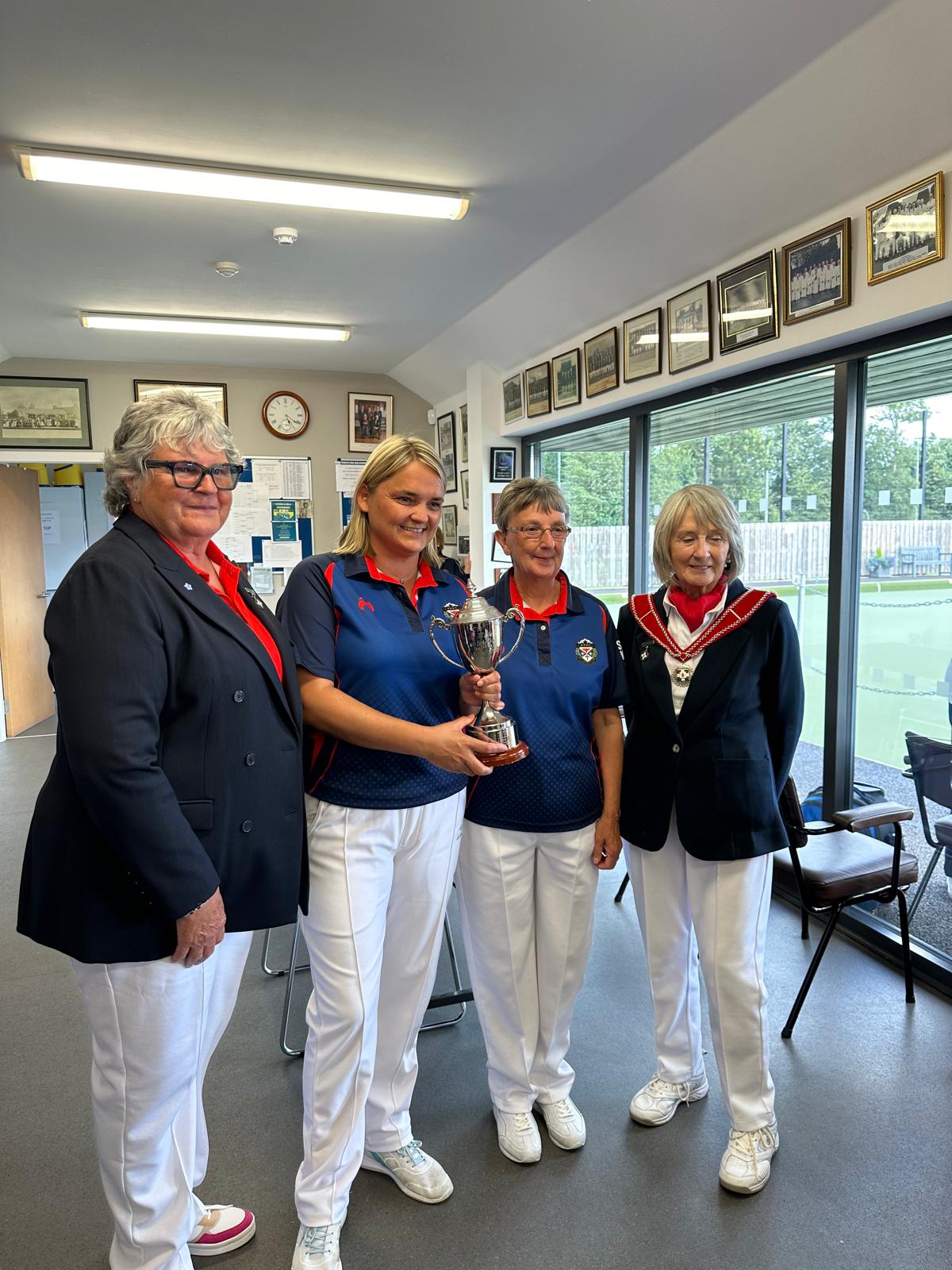 NIWPGL President Nan McBride MBE (CI - Knock) and NIWPGL Vice President ...