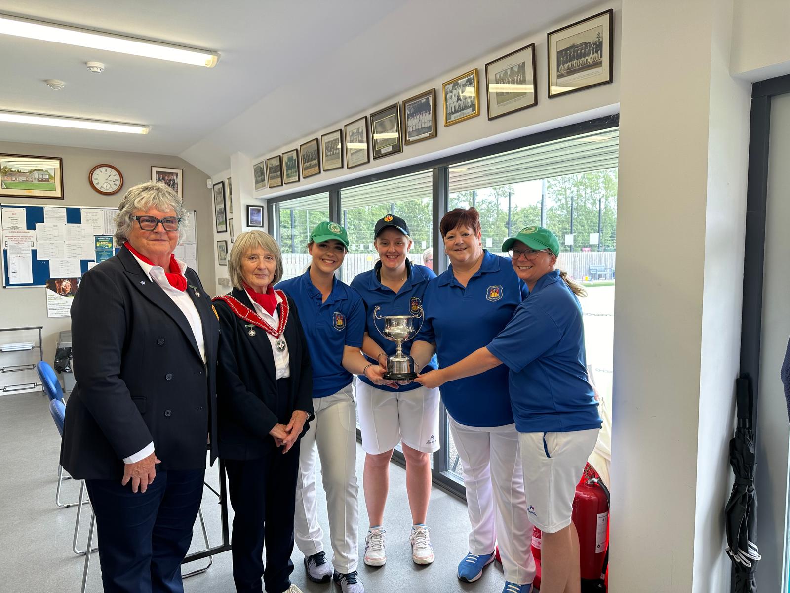 NIWPGL President Nan McBride MBE (CI - Knock) and NIWPGL Vice President ...