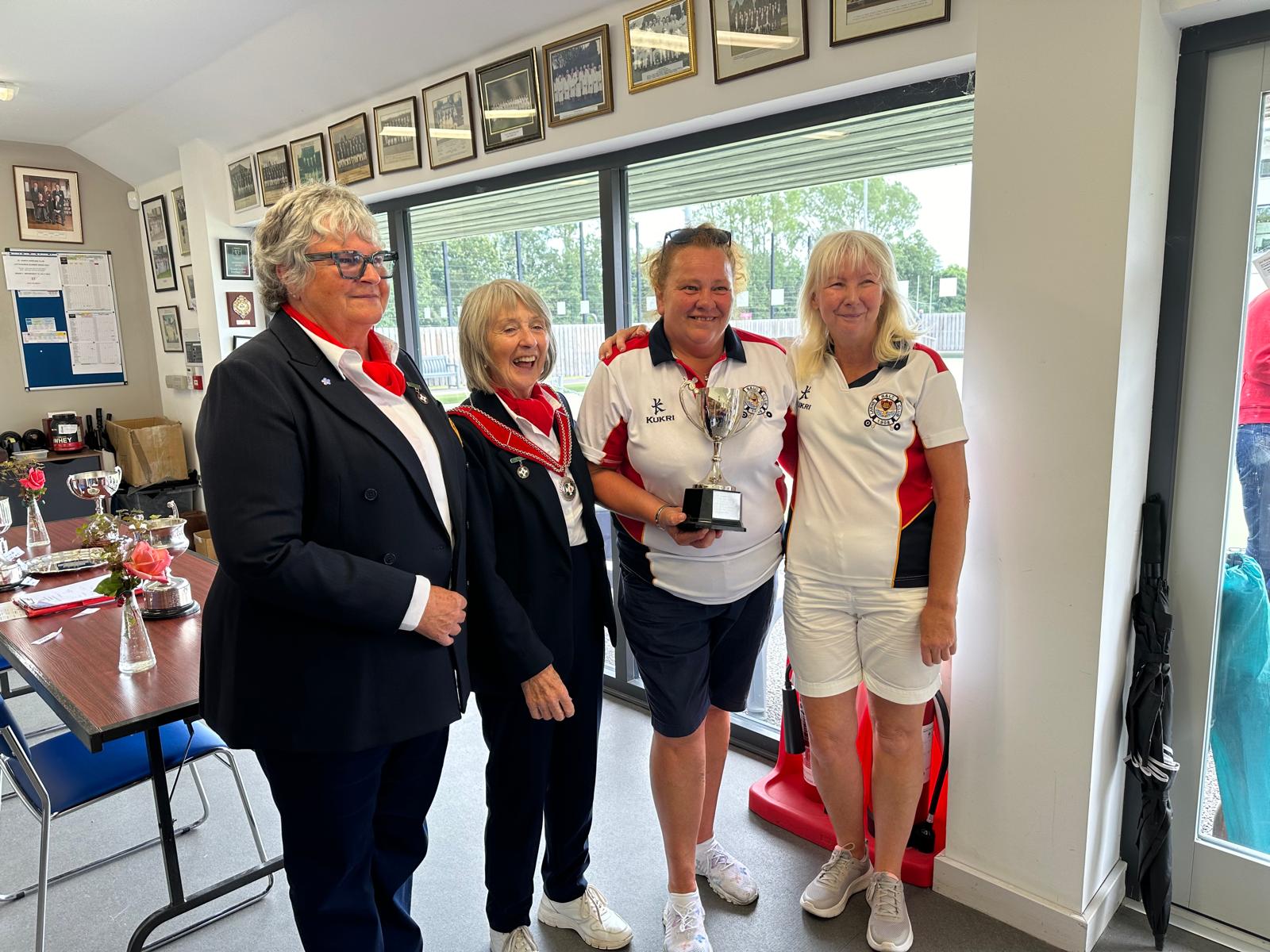 NIWPGL President Nan McBride MBE (CI - Knock) and NIWPGL Vice President ...