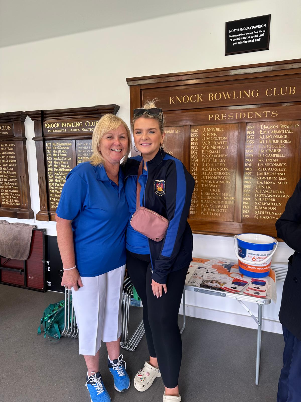 NIWPGL President Nan McBride MBE (CI - Knock) and NIWPGL Vice President ...